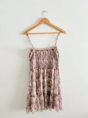 Aritzia | Dresses | Aritzia Wilfred Tempest Sleeveless Tiered Chiffon ...